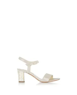 FREYA ROSE Martina Midi Ankle Strap Pearl Heel Sandal