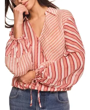 Mint Velvet Striped Wrap Shirt