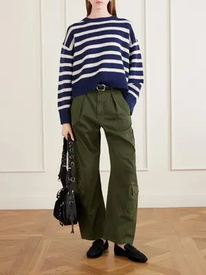 NILI LOTAN Anisa Striped Cashmere Sweater