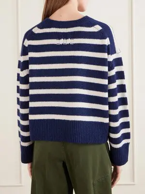 NILI LOTAN Anisa Striped Cashmere Sweater