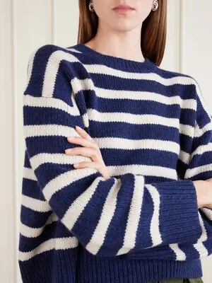 NILI LOTAN Anisa Striped Cashmere Sweater