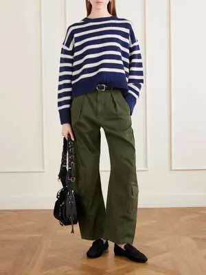 NILI LOTAN Anisa Striped Cashmere Sweater
