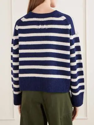NILI LOTAN Anisa Striped Cashmere Sweater