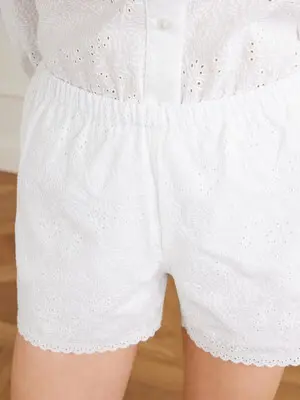 Loretta Caponi Rosita Cotton Shorts