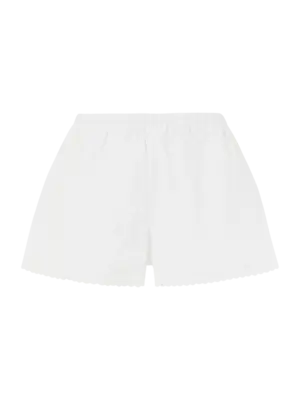 Loretta Caponi Rosita Cotton Shorts - White