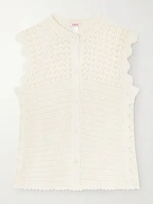 ERES Aurora Crochet-knit Top - Neutrals