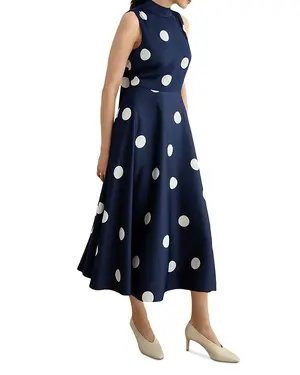 HOBBS LONDON Mia Polka Dot Dress