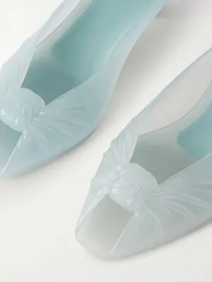 Chloé Ruched Tpu Mules - Blue