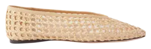 LOEFFLER RANDALL Emery Crocheted Raffia Ballet Flats