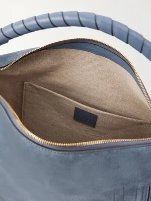 Chloé Marcie Suede Shoulder Bag - Blue