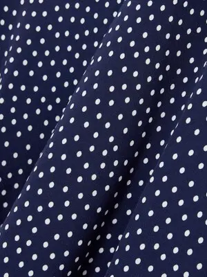 Rixo Sandrine Polka-dot Crepe Midi Dress - Blue