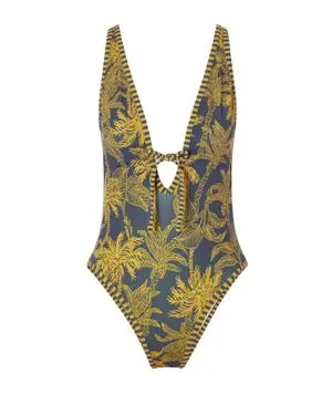 ERES Destination Printed Swimsuit - Blue