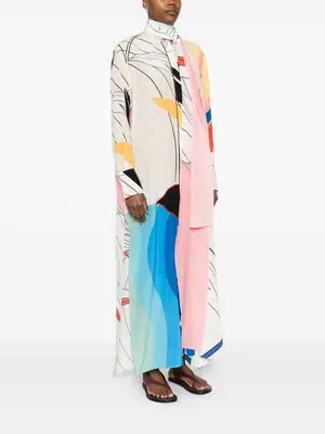 F.R.S FOR RESTLESS SLEEPERS Printed Silk Maxi Dress - Multicolour