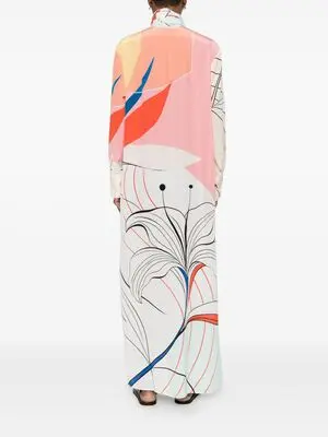 F.R.S FOR RESTLESS SLEEPERS Printed Silk Maxi Dress - Multicolour