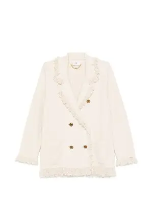 Elisabetta Franchi Cotton Double-breasted Jacket