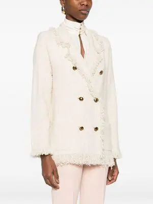 Elisabetta Franchi Cotton Double-breasted Jacket