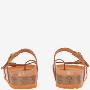 BIRKENSTOCK Mayari Leather Sandals - Orange