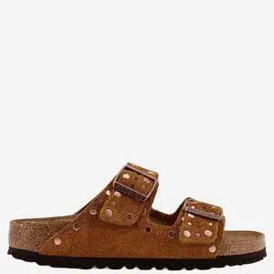 BIRKENSTOCK Arizona Rivet Suede Sandals - Brown