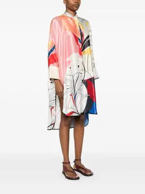 F.R.S FOR RESTLESS SLEEPERS Printed Silk Dress