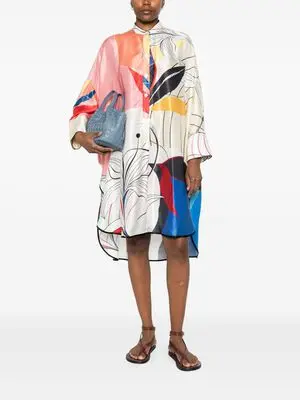 F.R.S FOR RESTLESS SLEEPERS Printed Silk Dress