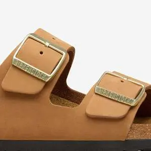 BIRKENSTOCK Arizona Nubuck Sandals - Brown