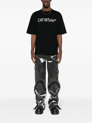 Off-White Big Bookish Cotton T-shirt - Black