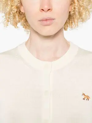 Maison Kitsuné Baby Fox Wool Cardigan - Beige