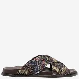 Missoni Sequin-embellished Sandals - Red