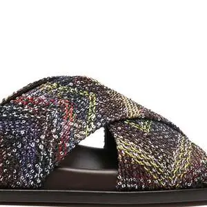 Missoni Sequin-embellished Sandals - Red