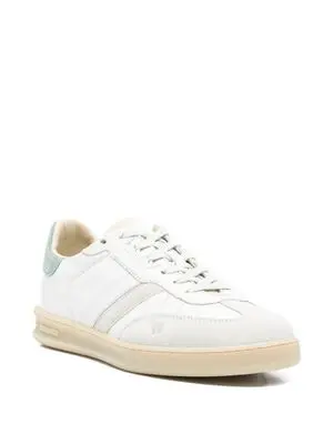 Woolrich Double U Leather Sneakers - Clear Blue