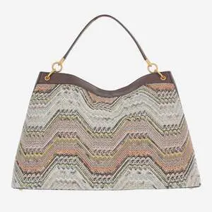 Missoni Chevron Pattern Tote - Red