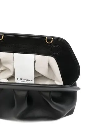 THEMOIRE Bios Medium Vegan Leather Clutch - Black