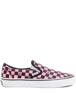 VALENTINO GARAVANI X VANS Checkerboard Slip-on Sneakers - Pink