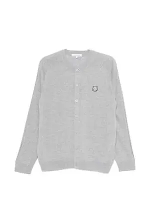 Maison Kitsuné Fox Head Wool Cardigan