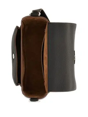 Hogan Leather Crossbody Bag - Black