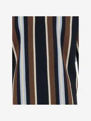 Guest In Residence Striped Cashmere Polo Shirt - Red