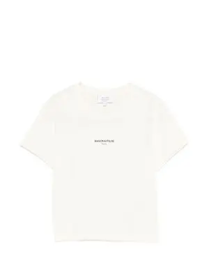 Maison Kitsuné Logo Cotton T-shirt - Beige