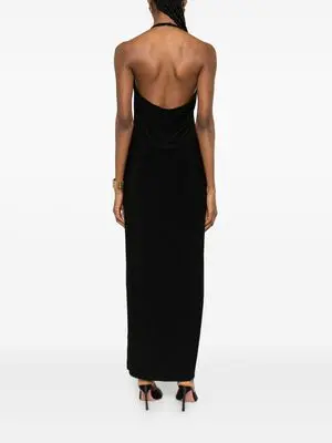 Norma Kamali Side Slit Long Dress - Black