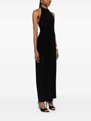 Norma Kamali Side Slit Long Dress - Black