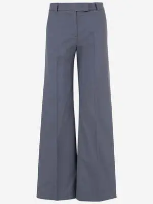 QL2 DONNA Stretch Cotton Wide Leg Trousers