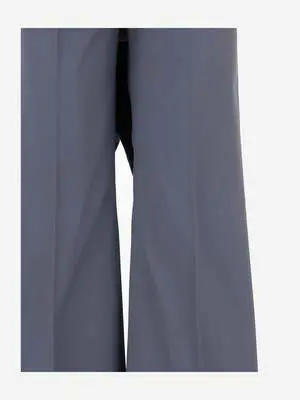 QL2 DONNA Stretch Cotton Wide Leg Trousers