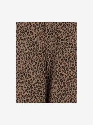 SA SU PHI Animal Print Cotton Blend Pants - Red