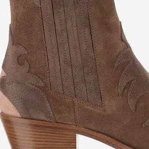 Sartore Suede Ankle Boots - Brown