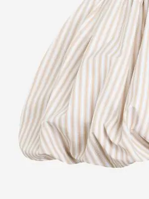 PATOU Cotton Bloomer Striped Skirt - Red