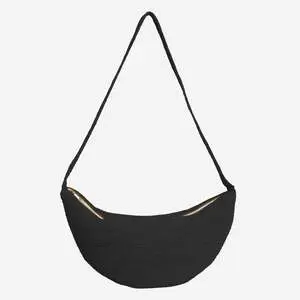 IBELIV Luna Raffia Shoulder Bag - Black