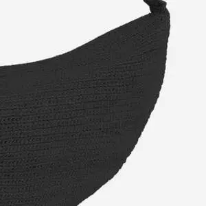 IBELIV Luna Raffia Shoulder Bag - Black
