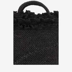 IBELIV Raffia Tote Bag - Black