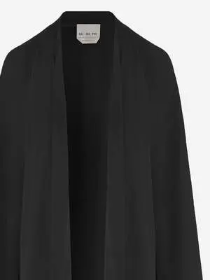 SA SU PHI Long Open Knit - Black