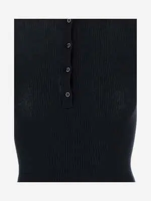 SA SU PHI Cashmere And Silk Knitted Polo Shirt