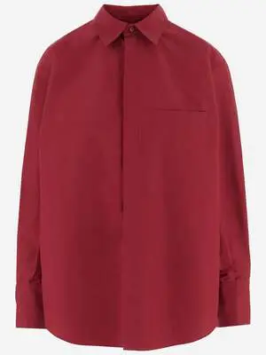 SA SU PHI Cotton Blend Ruffled Back Shirt